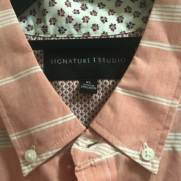 Signature Studio | Shirts | Signature Studio Striped Mens Shirt Nwt ...